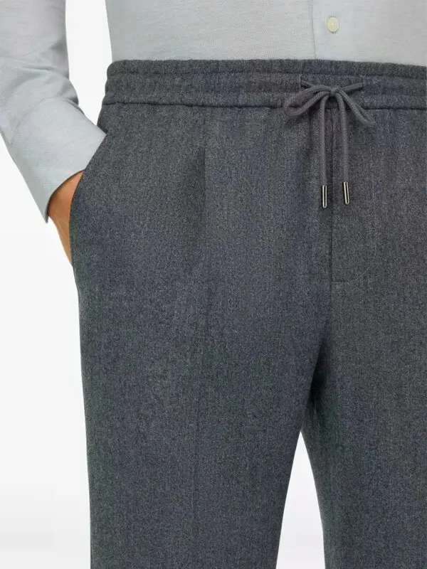 Boggi Milano City Trousers In Flannel