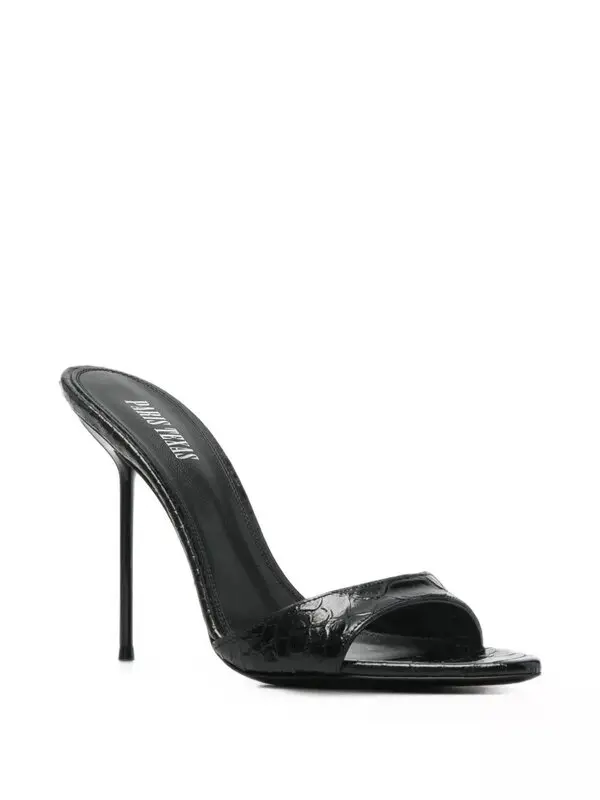 Paris Texas Lidia Crocodile-effect Leather Sandals
