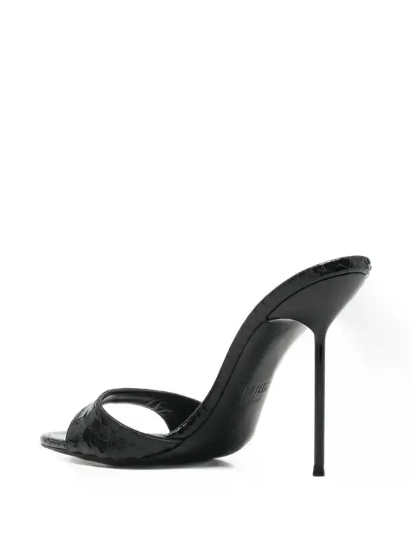 Paris Texas Lidia Crocodile-effect Leather Sandals