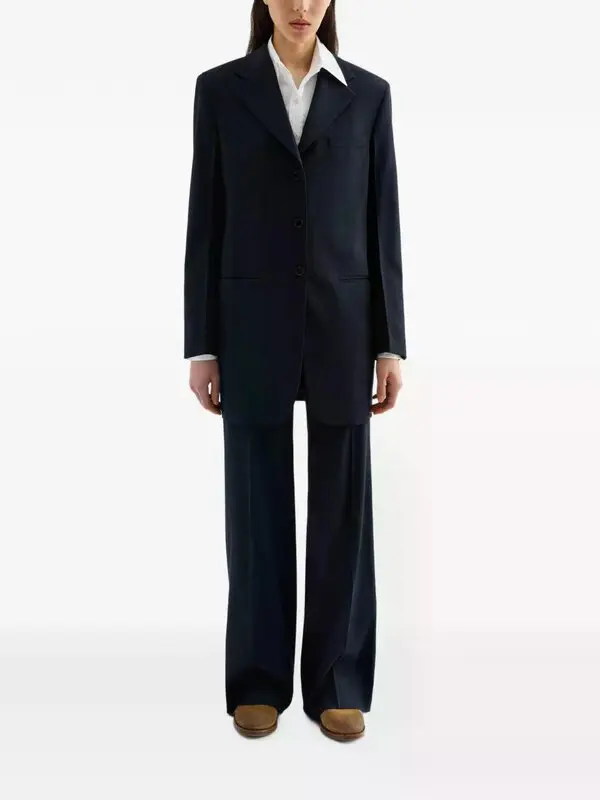 JIL SANDER Single-breasted Tailored Jacket - Blue