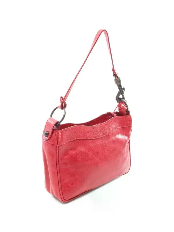 Balenciaga 2000s Hip Leather Handbag - Red