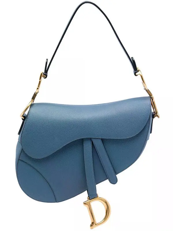 Dior 2019 Grained Calfskin Saddle Bag Shoulder Bag