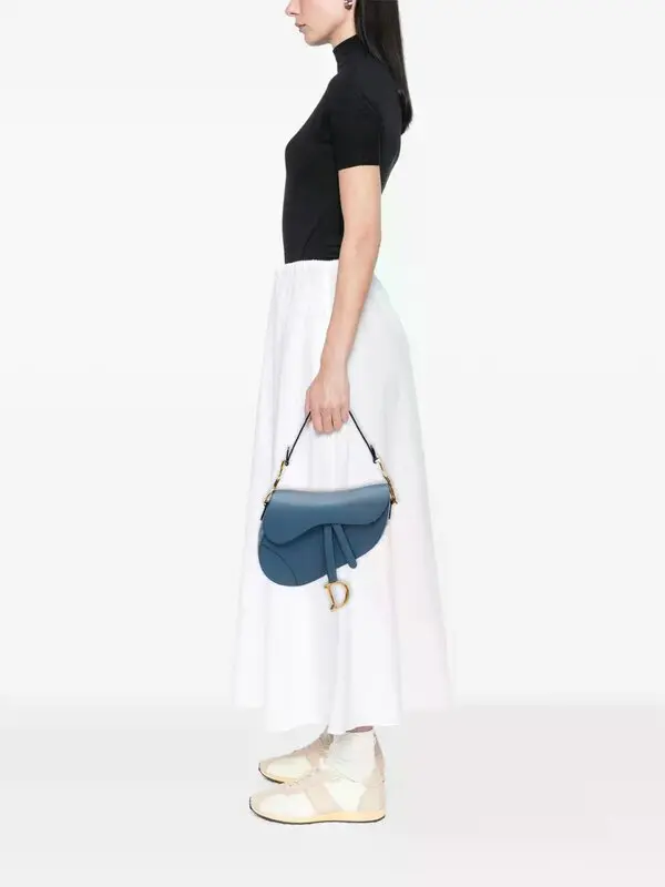 Dior 2019 Grained Calfskin Saddle Bag Shoulder Bag