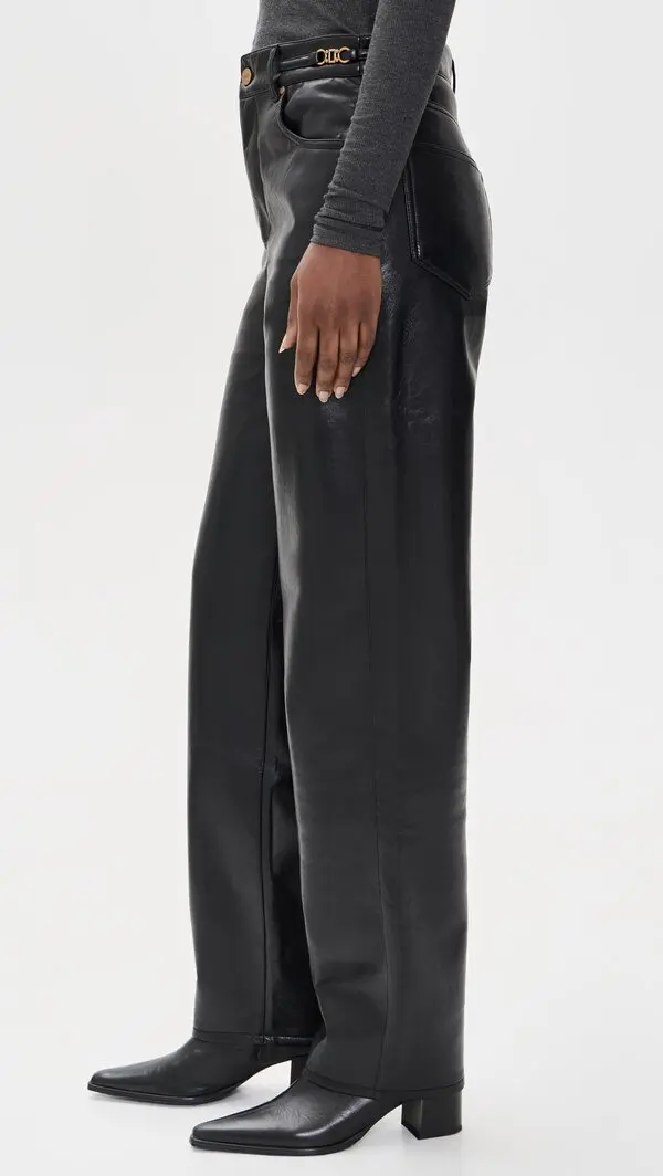Paige Emilie Leather Blend Pants