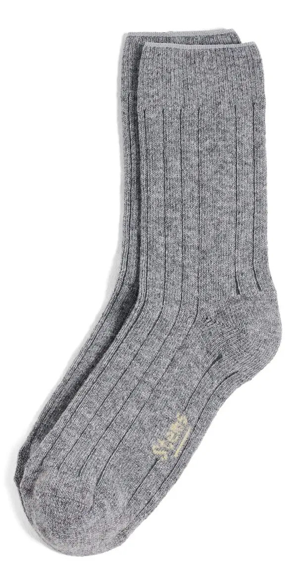 STEMS Luxe Wool Crew Socks - Grey