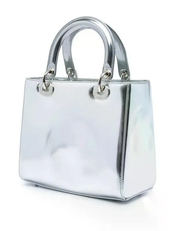 Dior 2014 Medium Metallic Patent Lady Satchel
