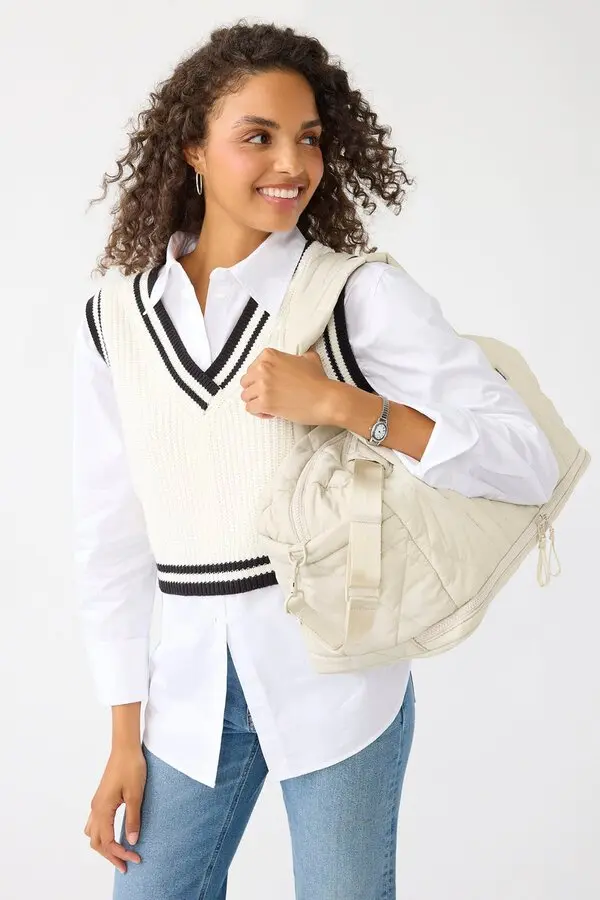 VERA BRADLEY Hollyhill Duffel In Pumice Stone