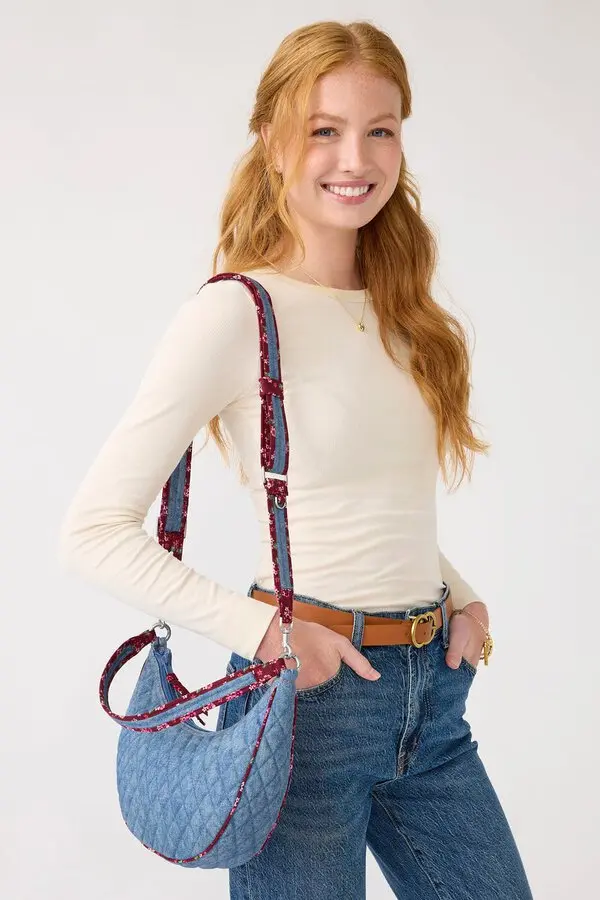 VERA BRADLEY Clara Convertible Shoulder Bag In Riverside Denim