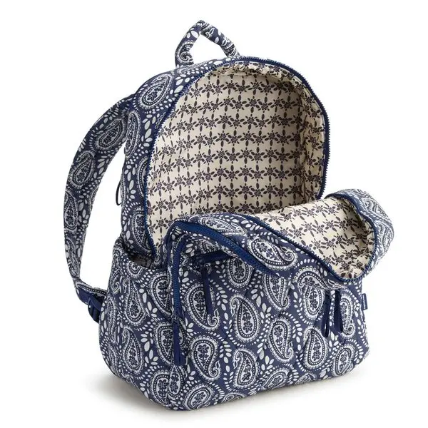 VERA BRADLEY Large Bancroft Backpack In Waves Paisley