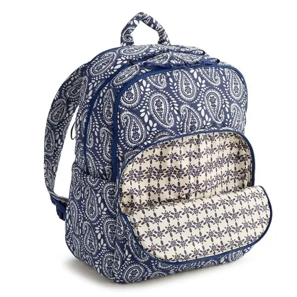 VERA BRADLEY Large Bancroft Backpack In Waves Paisley