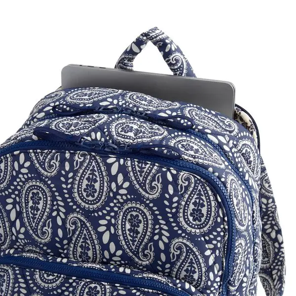 VERA BRADLEY Large Bancroft Backpack In Waves Paisley