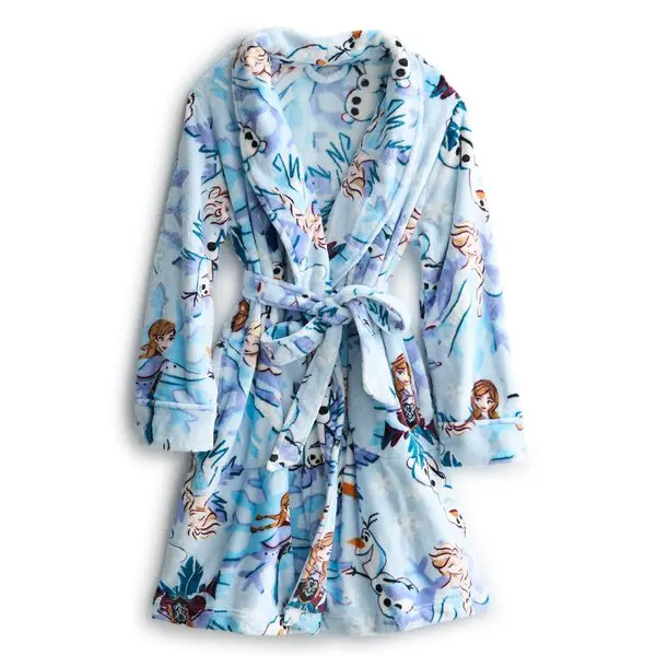 VERA BRADLEY Disney Outlet Fleece Robe In Frozen Snowflakes Ice Water - Blue