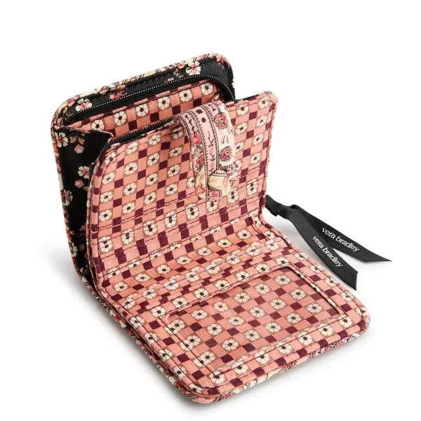 VERA BRADLEY Small Deluxe Tab Wallet In Melissa Ditsy