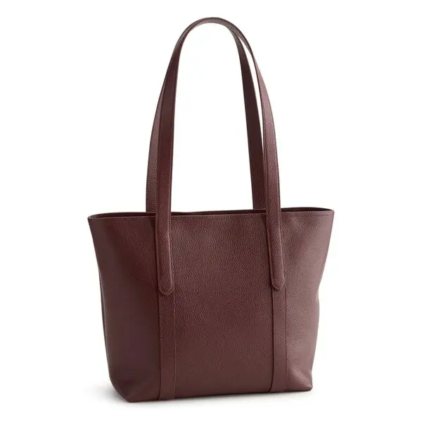 VERA BRADLEY Small Original Tote Bag In Bitter Chocolate