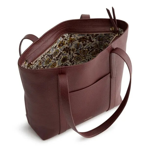VERA BRADLEY Small Original Tote Bag In Bitter Chocolate