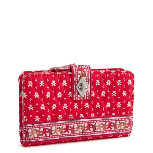 VERA BRADLEY Turnlock Wallet In Beary Ditsy