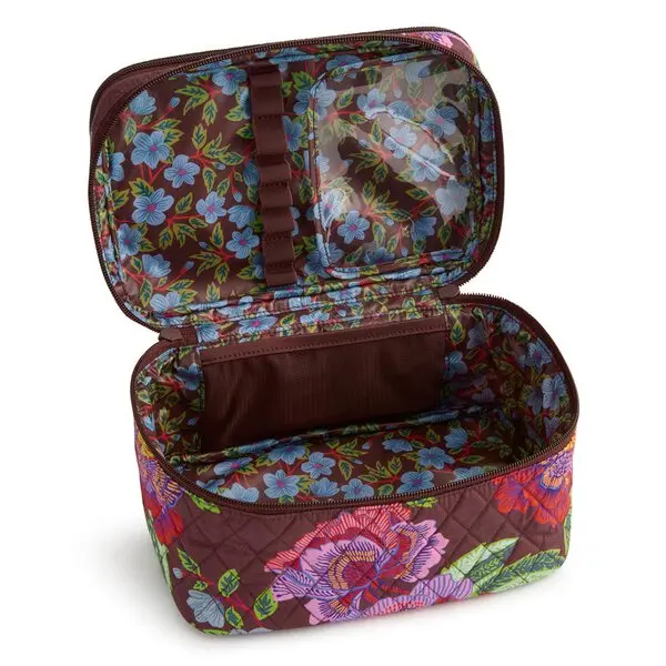 VERA BRADLEY Brush Up Cosmetic Case In Tapestry Blossoms