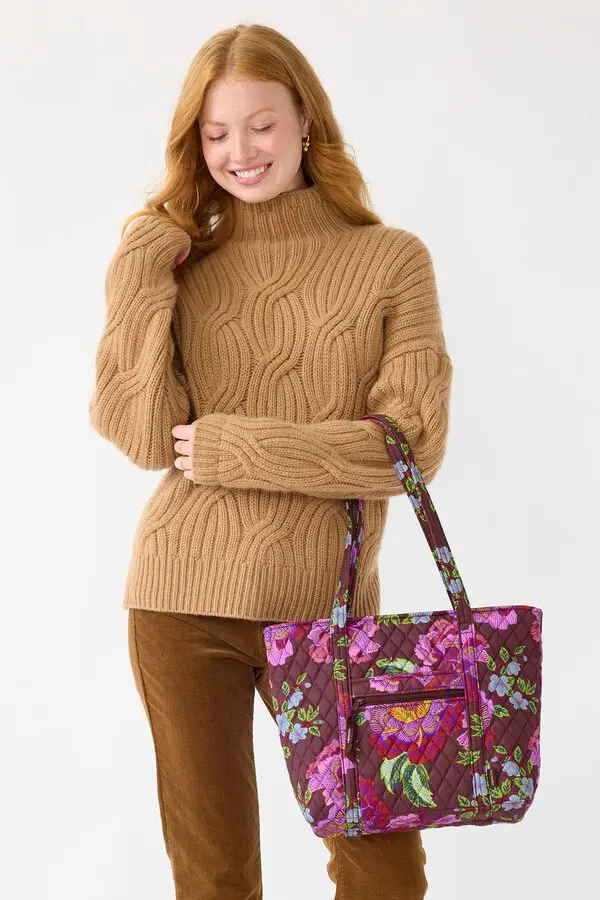 VERA BRADLEY Small Original Tote Bag In Tapestry Blossoms