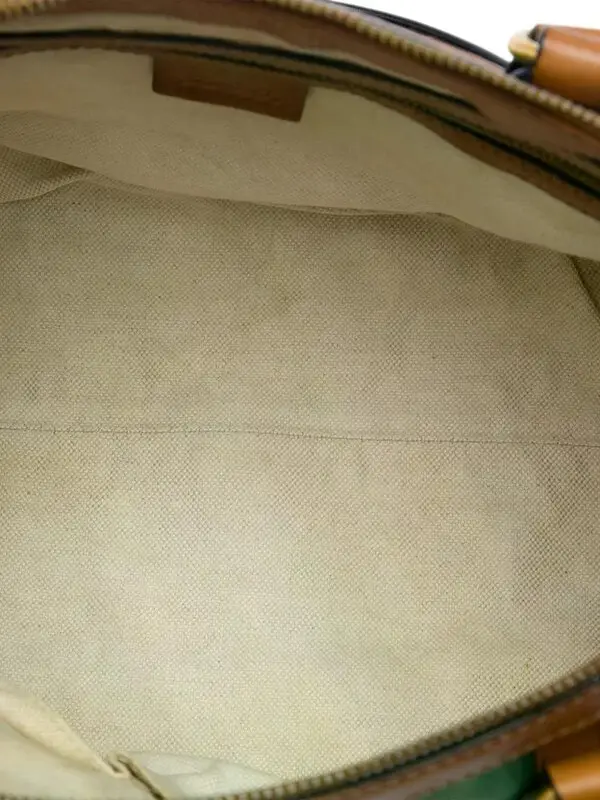 Gucci 2016-2026 Gg Canvas Bamboo Tassel Web Satchel