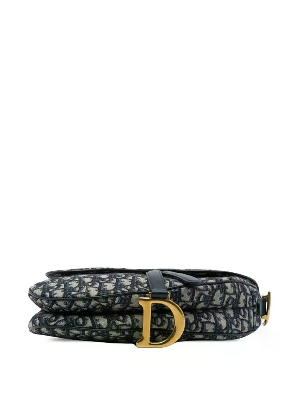 Dior 2018 Oblique Canvas Saddle Bag Shoulder Bag
