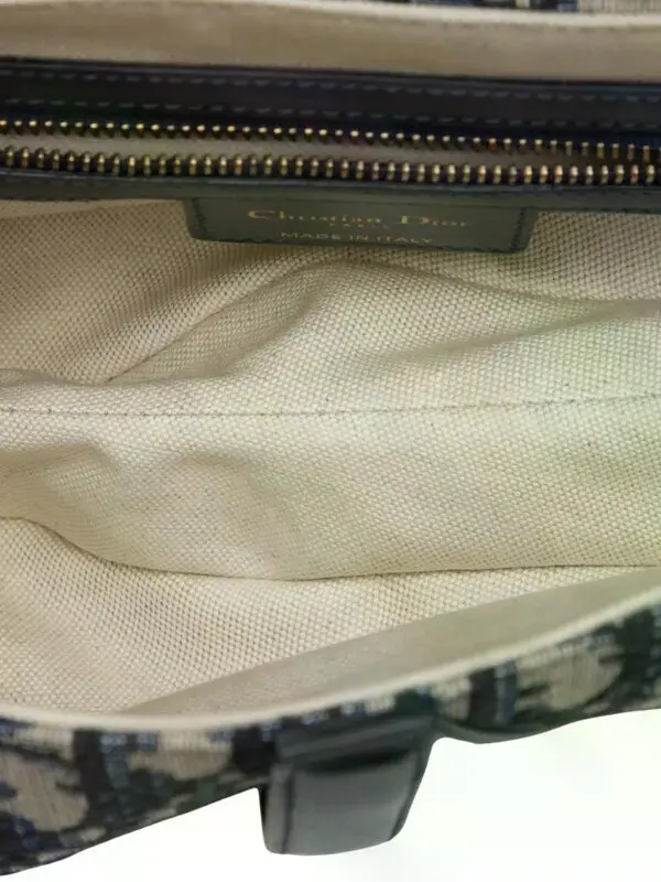 Dior 2018 Oblique Canvas Saddle Bag Shoulder Bag