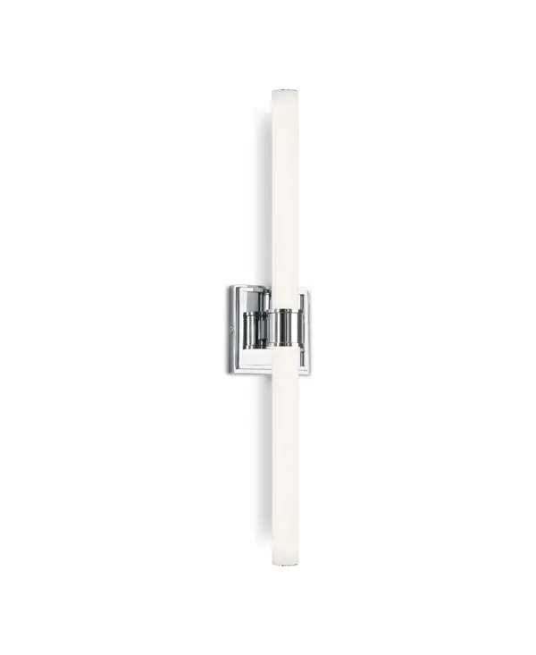 KUZCO Rona 24-in Damp-rated Dimmable Led Vanity Light - Chrome