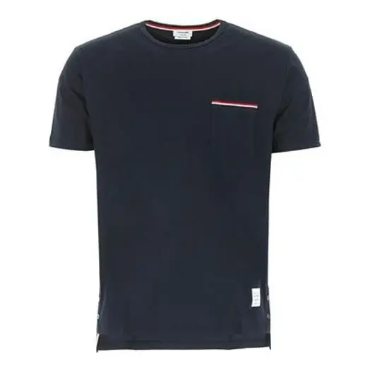 Thom Browne Short Sleeve T-shirt 'navy - Blue