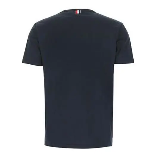Thom Browne Short Sleeve T-shirt 'navy - Blue