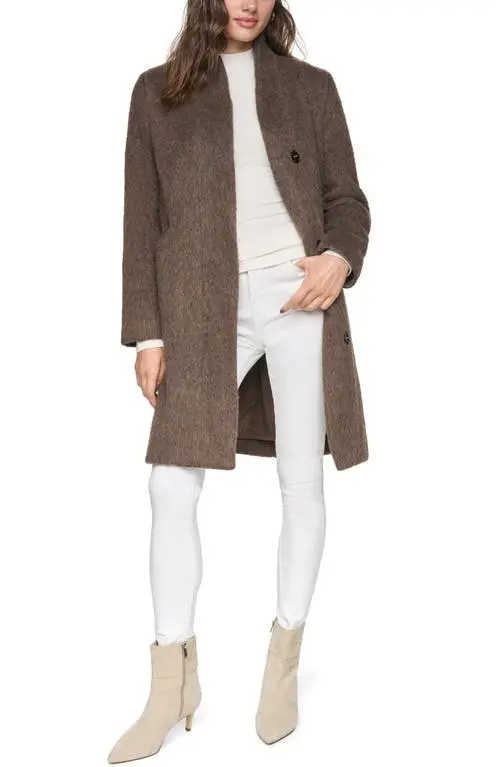 Andrew Marc Addison Eyelash Wrap Coat