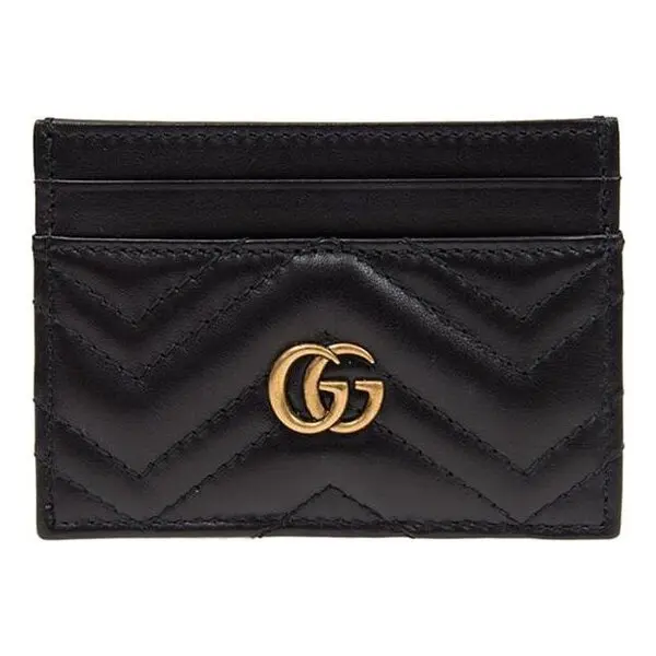 Gucci Gg Marmont Card Case - Black