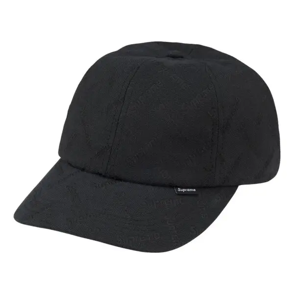 Supreme Fw26 Monogram Jacquard 6-panel - Black