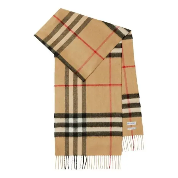 Burberry Check Cashmere Muffler - Beige