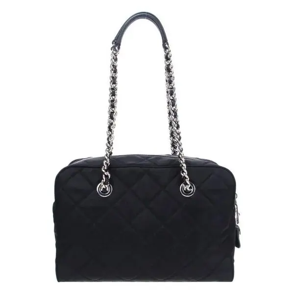 Prada Pocono Nylon Quilted Chain Shoulder Bag