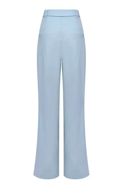 PatBO Aquamist Linen Pant - Blue