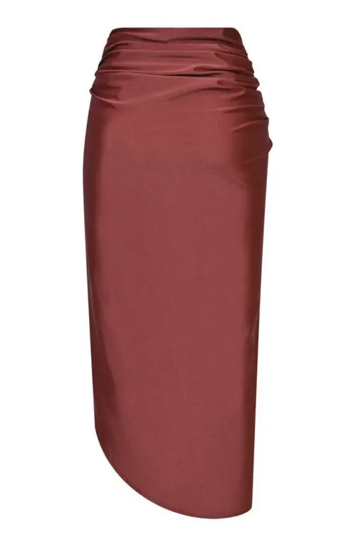 PatBO Golden Dune Lycra Long Beach Skirt