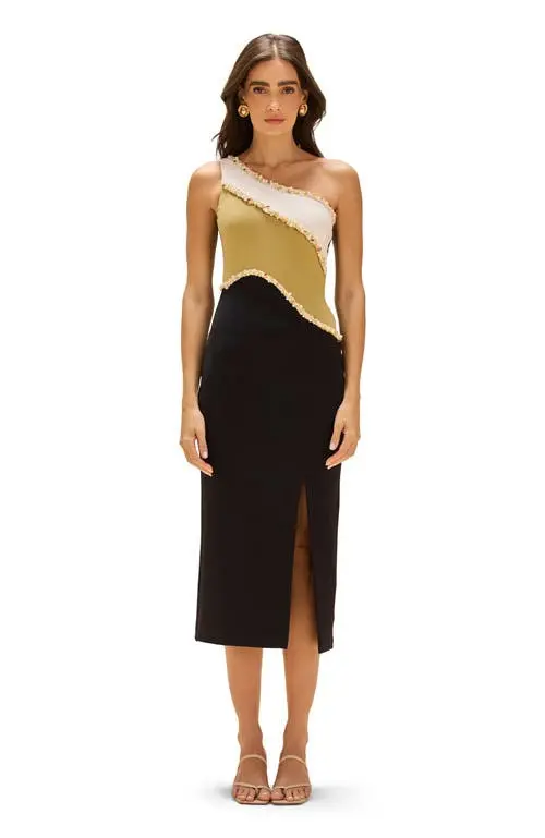 PatBO Jade Knit Colors Midi Dress