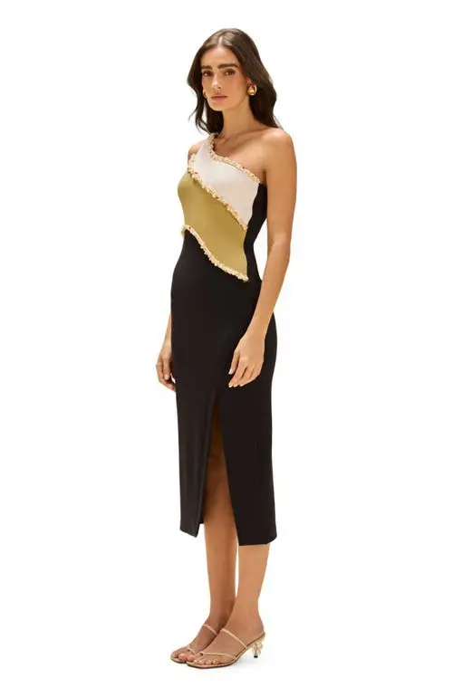 PatBO Jade Knit Colors Midi Dress