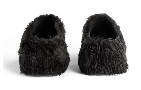 Balenciaga Crocs Mules Fake Fur On Rubber