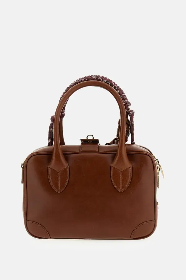 GOLDEN GOOSE Vita Bag In Pelle Con Charms - Marrone