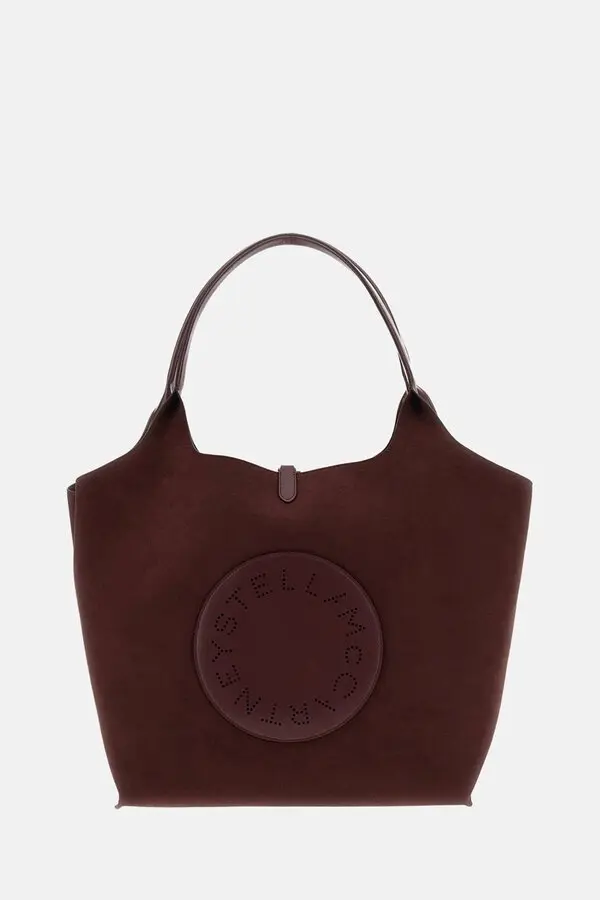 Stella McCartney Borsa Tote Reversibile Con Logo Alter Mat & Alter Suede - Red