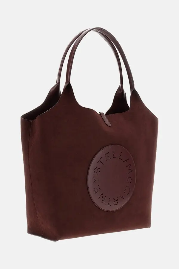 Stella McCartney Borsa Tote Reversibile Con Logo Alter Mat & Alter Suede - Red