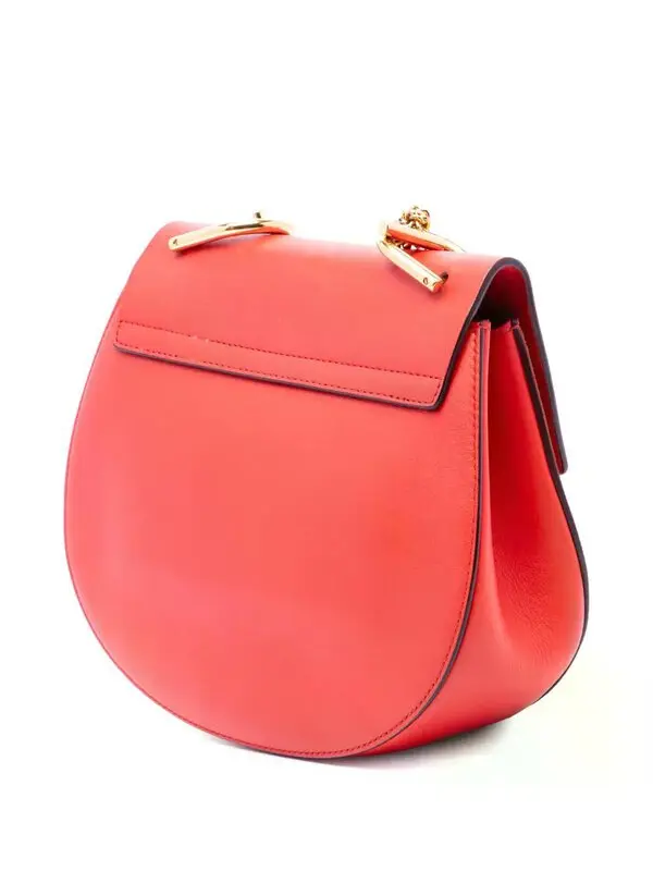 Chloé 2016 Small Suede And Calfskin Drew Crossbody Bag - Red