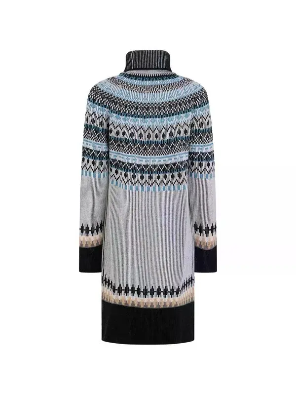 MOORER Roll-neck Knitted Midi Dress