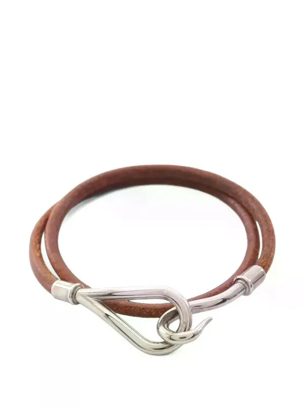Hermès 2010s Jumbo Hook-fastening Bracelet - Silver