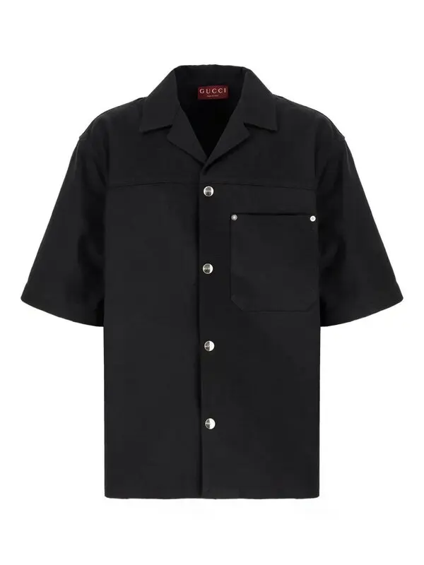 Gucci Short-sleeve Engraved Shirt