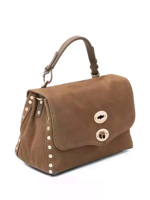 ZANELLATO Small Postina Zashmere Stud-embellished Leather Tote Bag