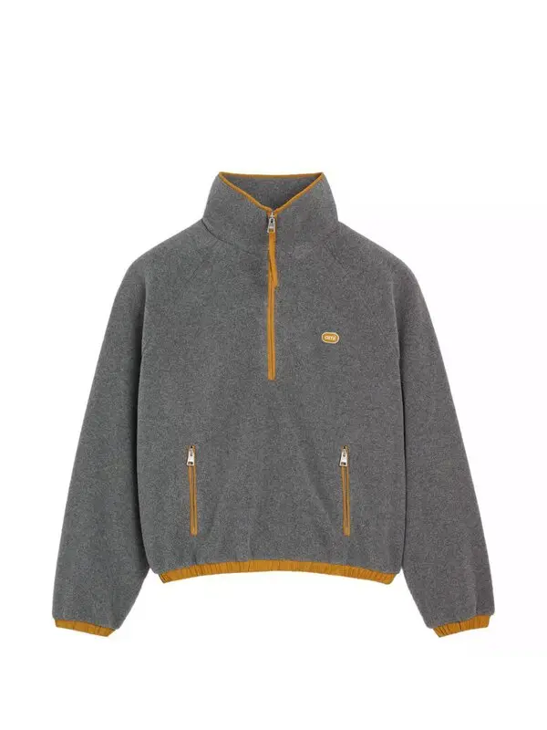 AMI Paris Fleece Vareuse With Patch