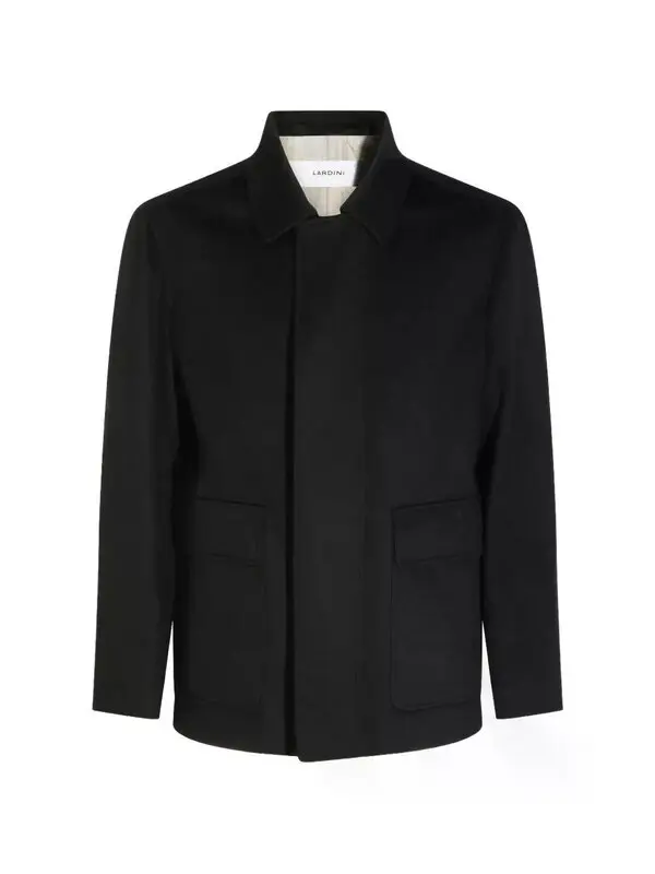 LARDINI Concealed-front Jacket - Black