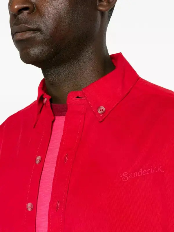 SANDERLAK Button-down Embroidered Shirt