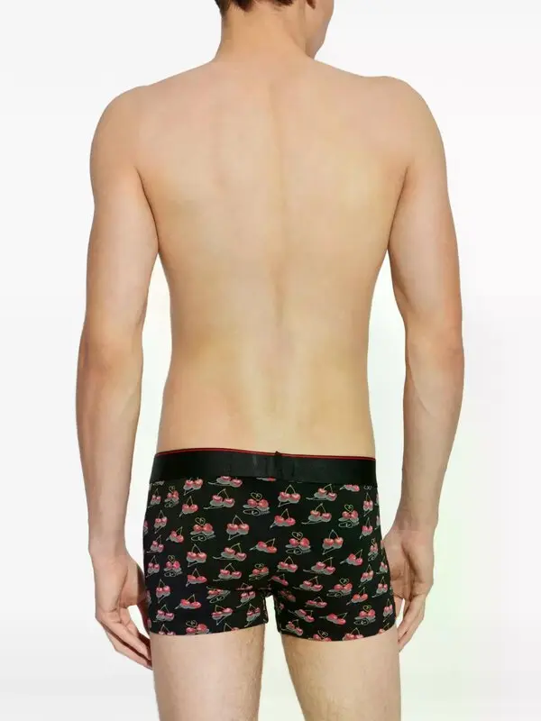 DIESEL® Cherry-print Logo-waistband Boxers